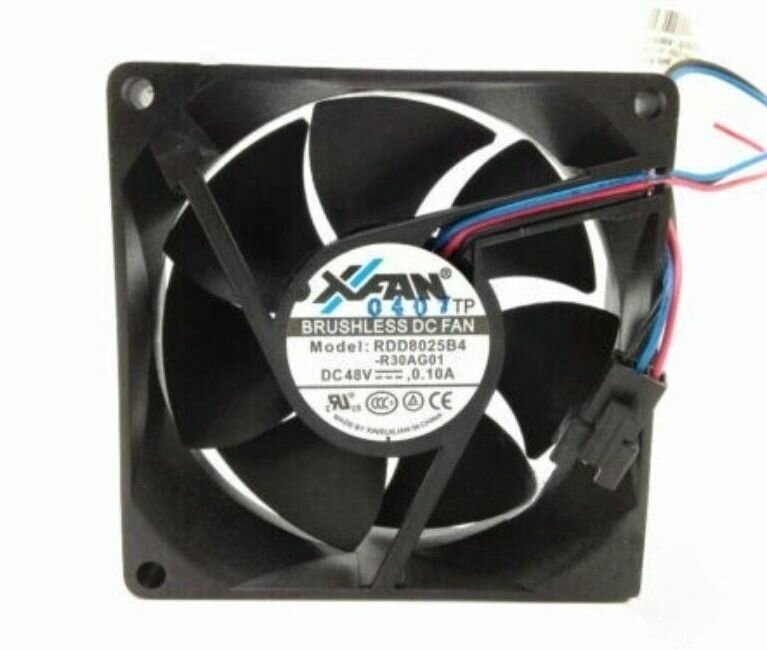 XFAN RDD8025B4-R30AG01 8025 DC48V 0.10A шаровой вентилятор 80 * 80 * 25M-