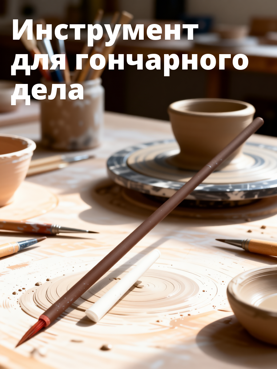 Кисти Для Рисования По Керамике Многофункциональные Щетки Для Глазури Размер 20.20X0.60X0.60Cm