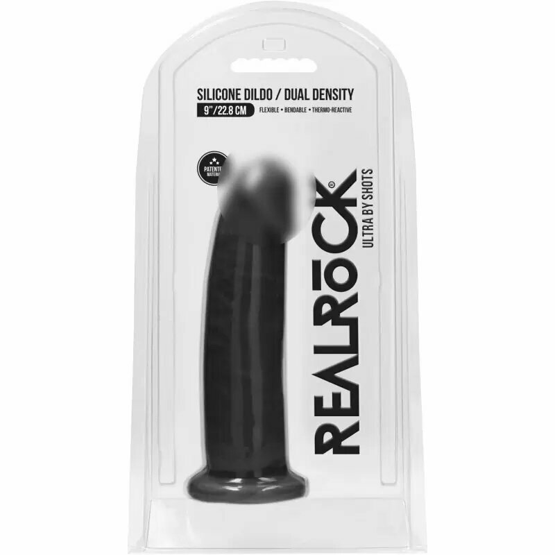 Черный фаллоимитатор Silicone Dildo Without Balls - 22,8 см. | Shots Media BV | Гиганты