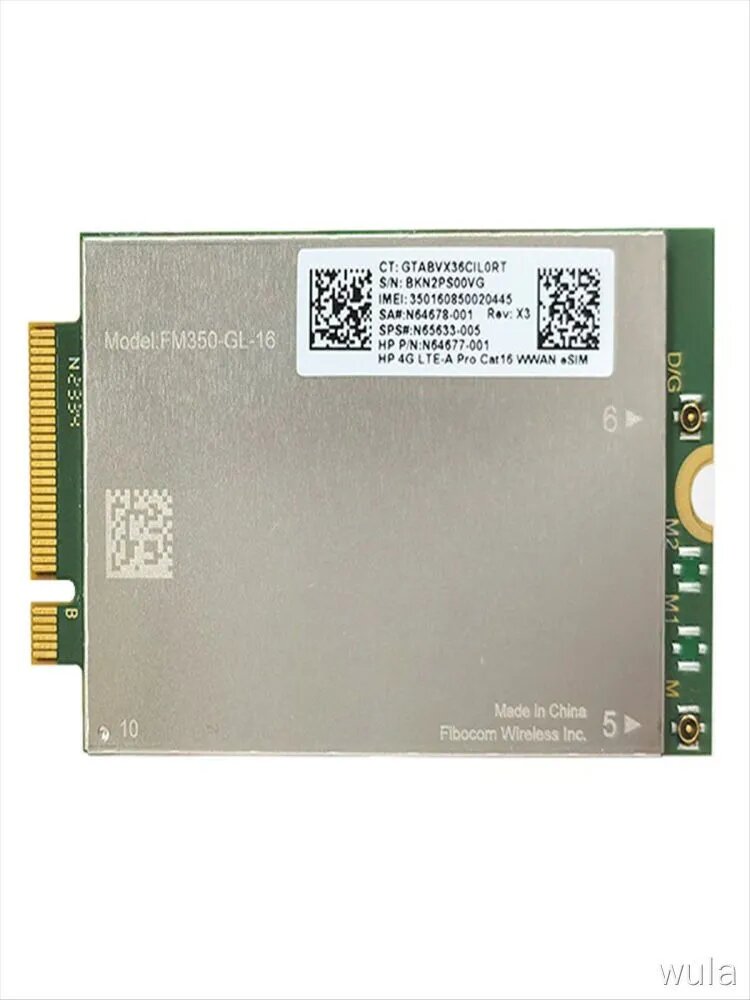 Модуль FM350-GL-16 M.2 4G Для HP X14 X16 Ryzen Edition 830 G8