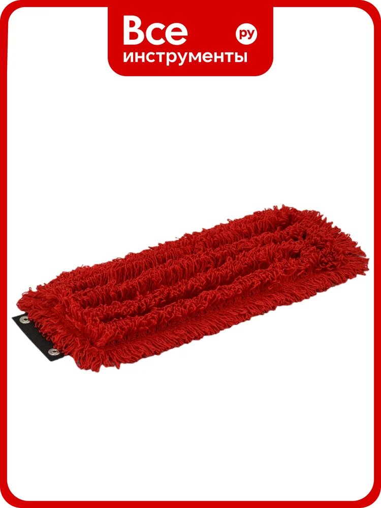 Плоский МОП A-VM 34x10 см, микрофибра петлевой, кнопки, красный MF2231