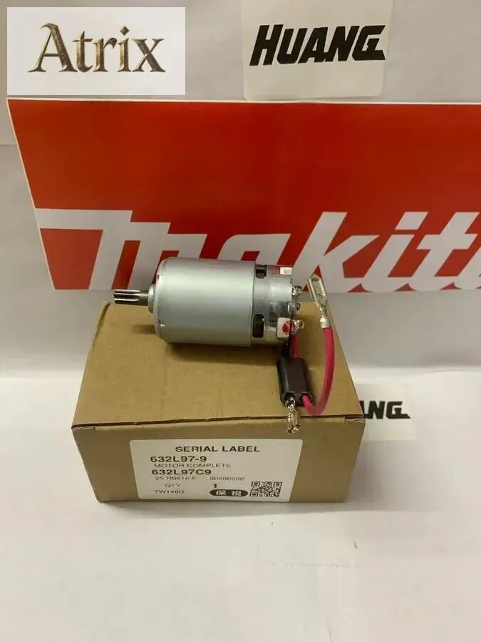 Электрический ударный гайковерт Makita TW060D/TW140D/TW141D с двигателем в сборе 632L97-9