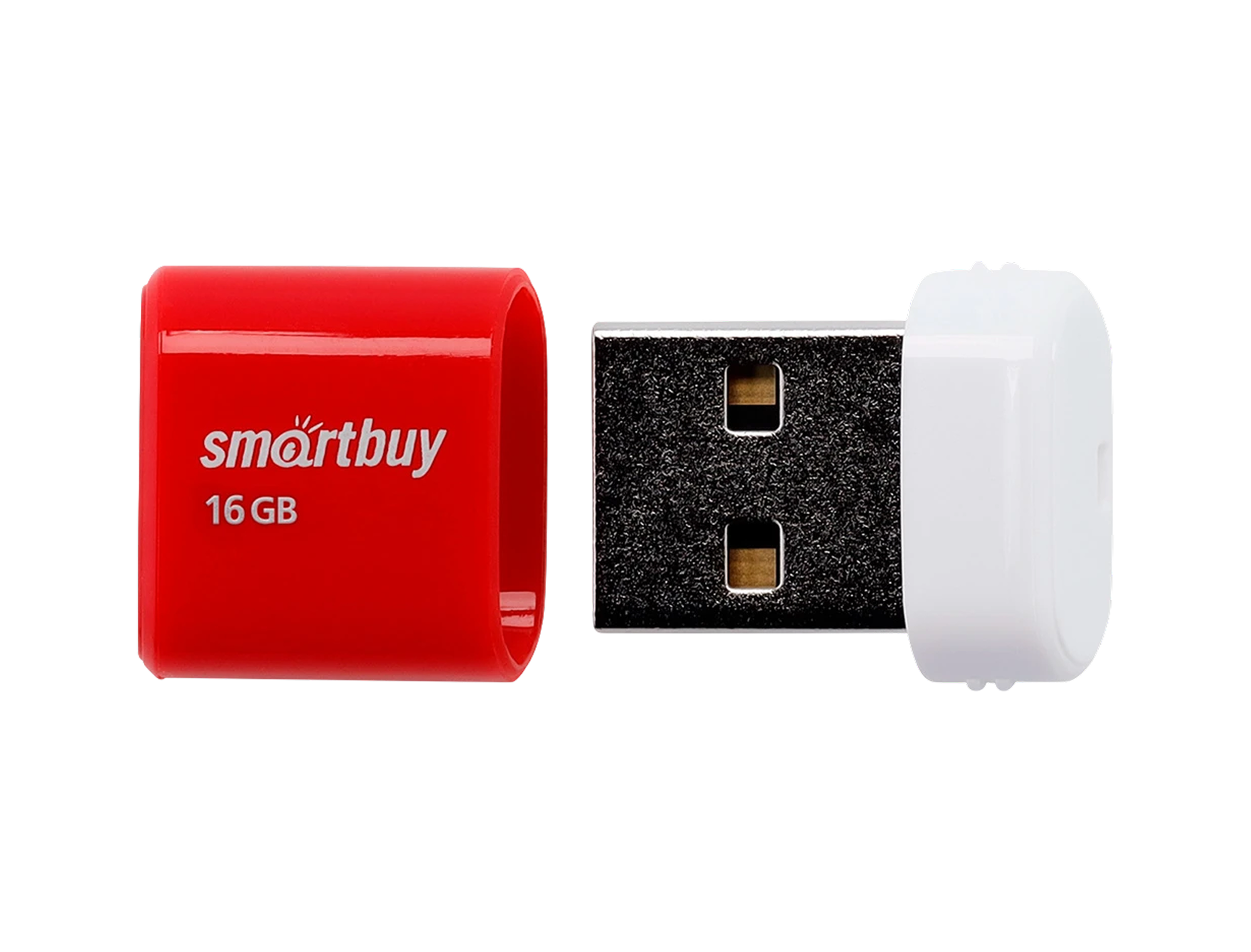 Память USB SMARTBUY (SB16GBLARA-R) 16GB LARA RED/красный, пластик. — фото 1