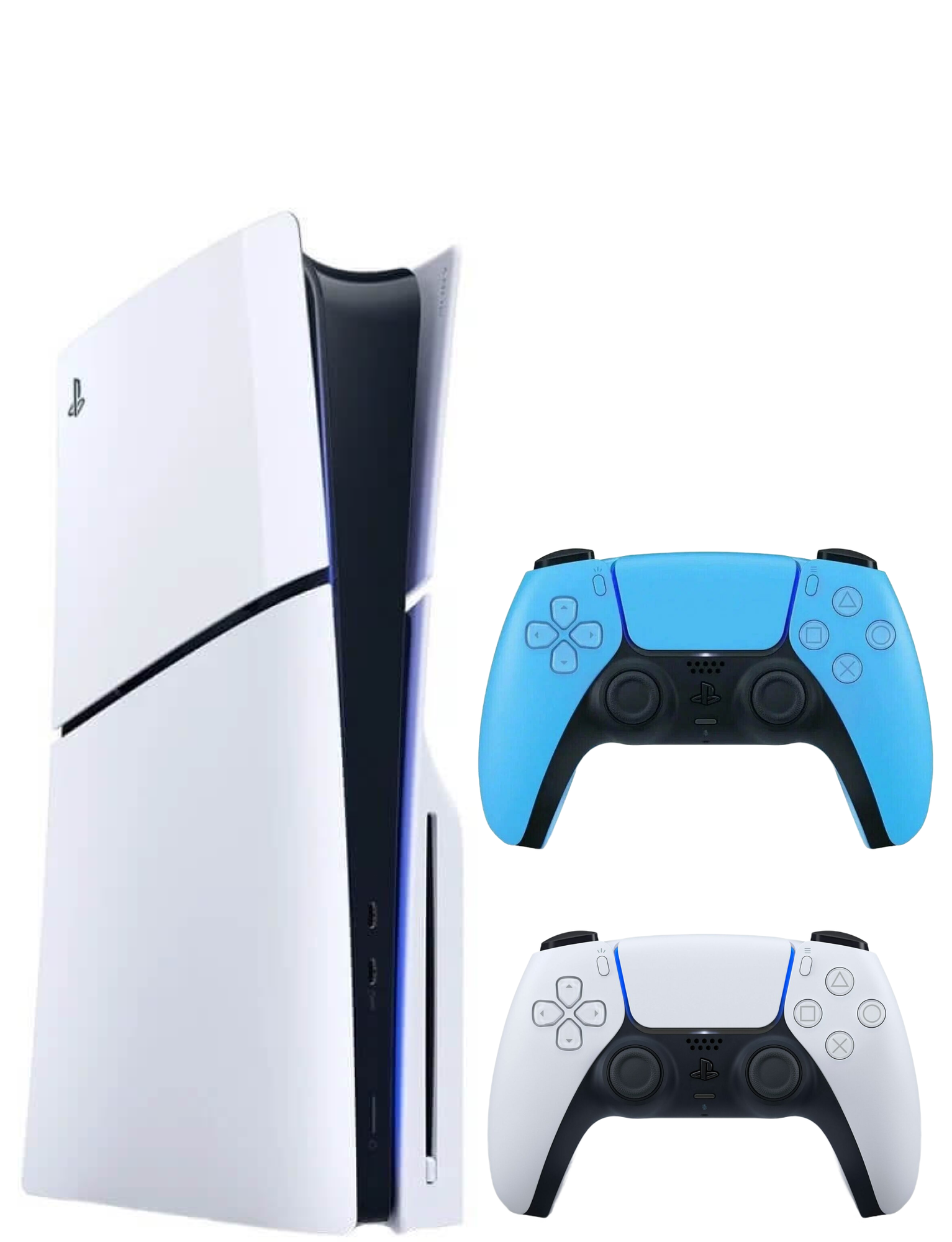 Игровая приставка Sony PS 5 Slim Disc ,1ТБ(с дисководом)+2-ой геймпад(starlight blue)
