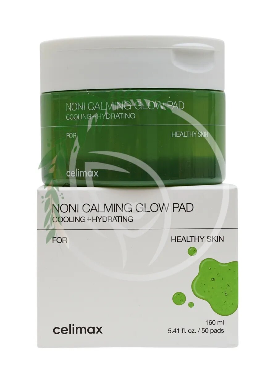 Успокаивающие тонер-пэды Celimax Noni Calming Glow Pad 50 шт