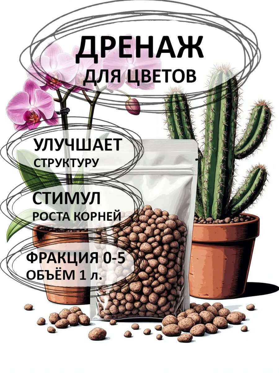 Дренаж мелкий 0-5 мм 1 литр