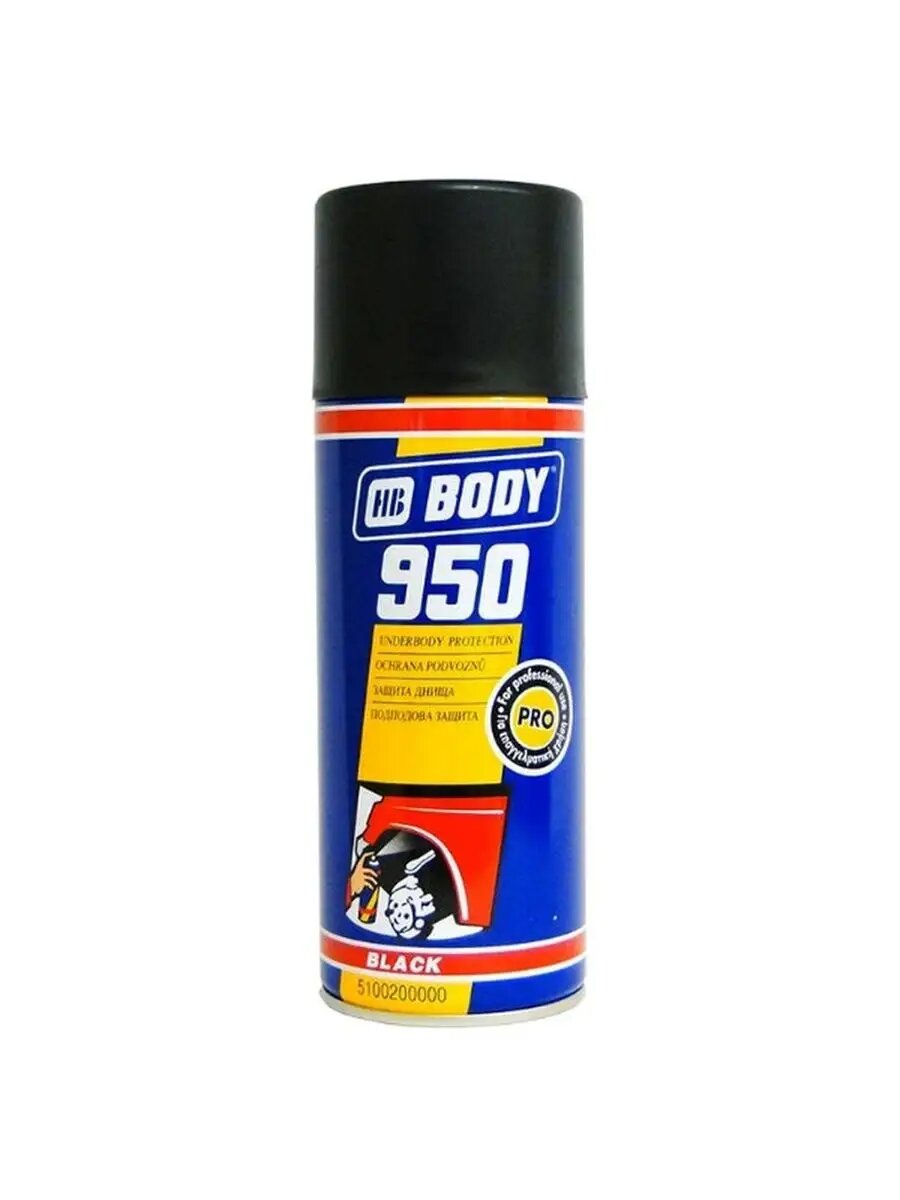 BODY 950 Антигравий спрей черный (400мл)