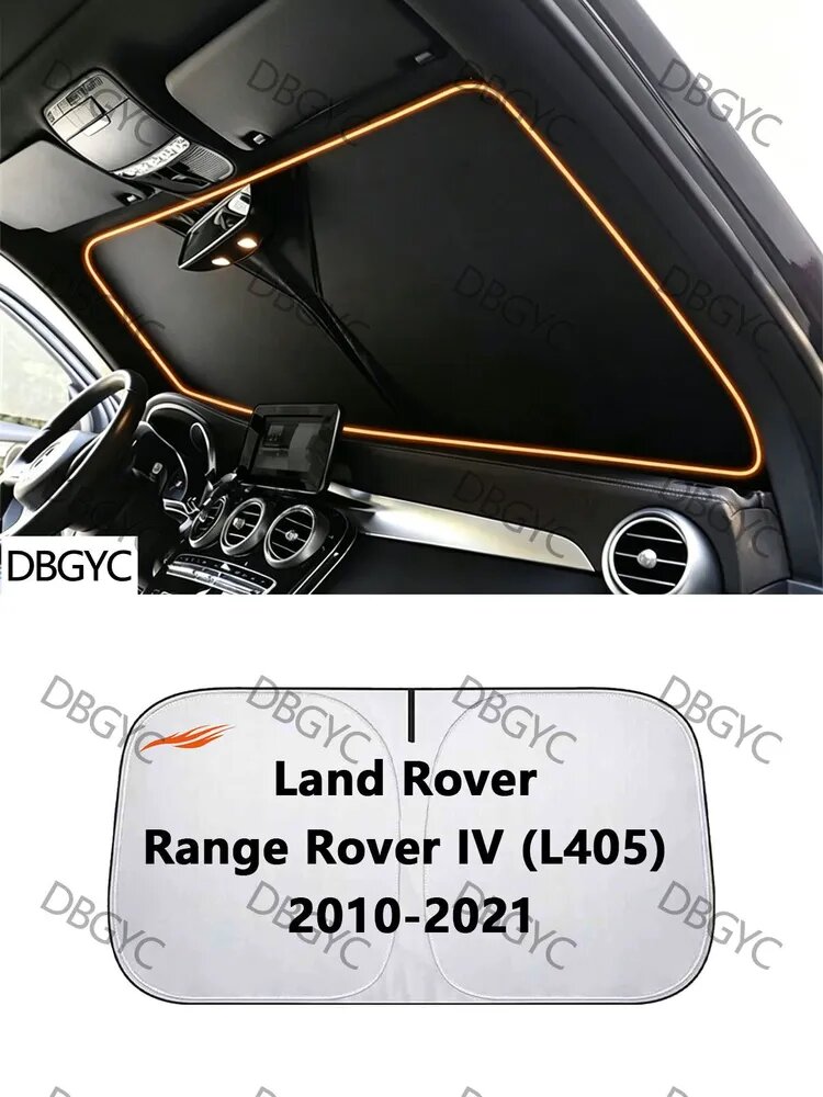 Шторка солнцезащитная на лобовое стекло Land Rover Range Rover IV (L405) 2010-2021 , Защита от 99% ультрафиолетовых лучей, защита от солнца, светонепроницаемость