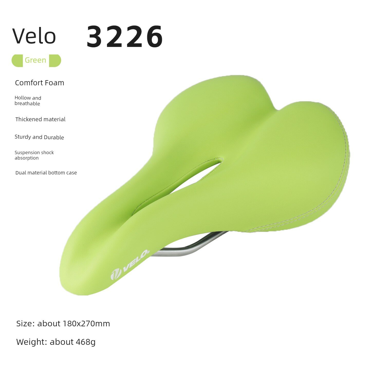 VELO 3226 Горный/Урбанистический Складной Велосипедный Седло Удобное Утолщенное для Мужчин и Женщин с Инструментом -