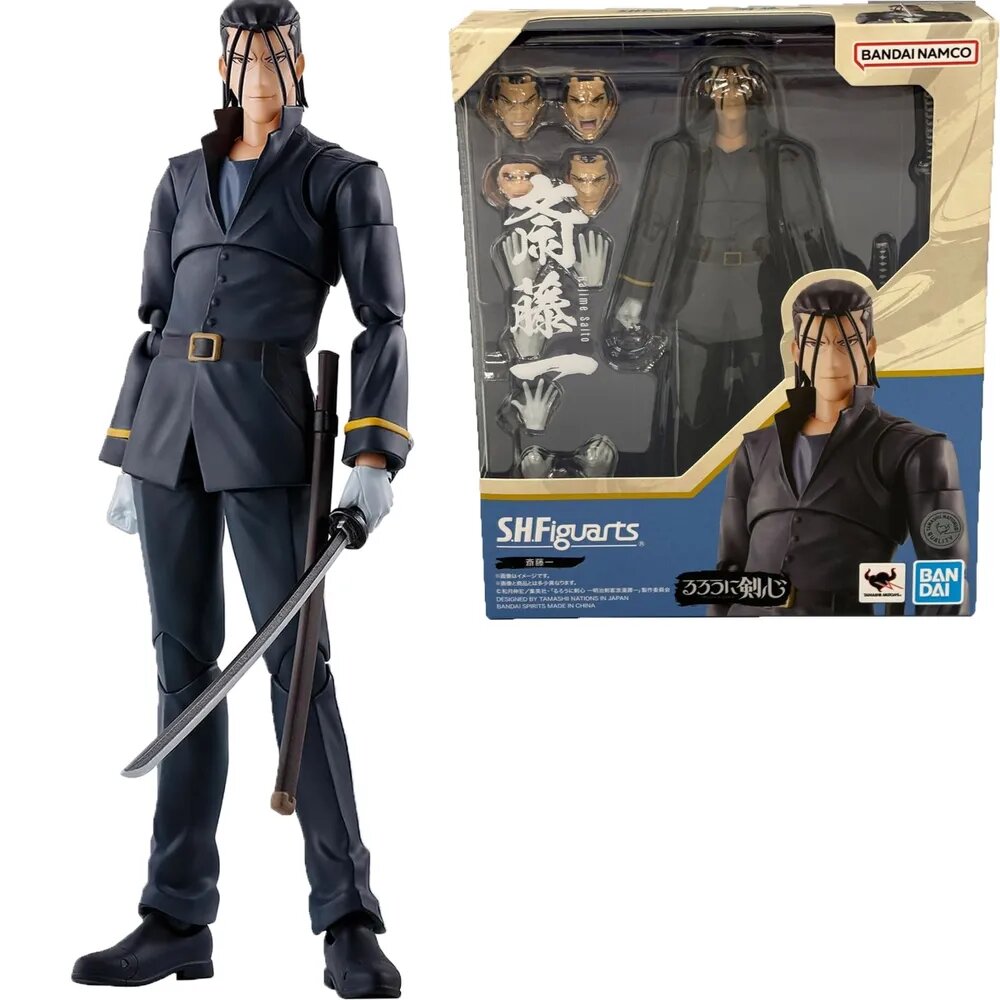 Экшн Фигурка Bandai S.H.FIGUARTS Хаджиме Сайто, сериал Rurouni Kenshin, SHF