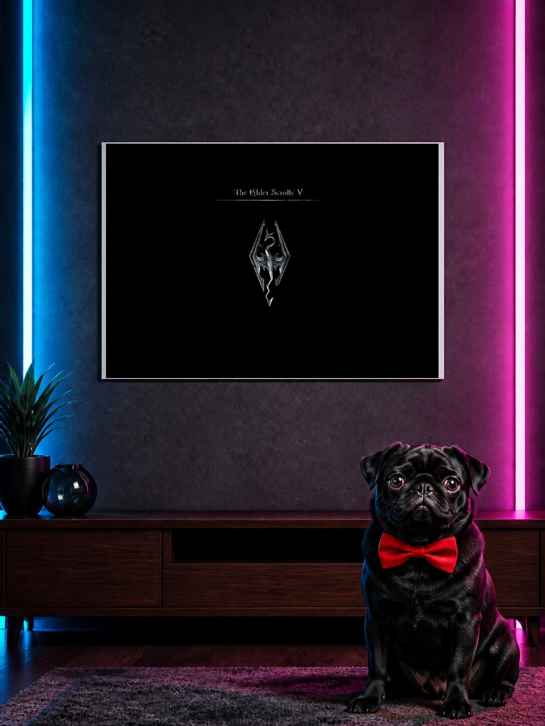 Постер The Elder Scrolls Хроники — стилизованный игровой A3