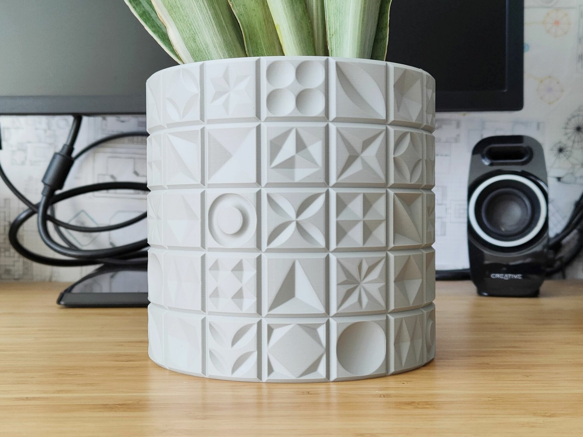 Кашпо для растений дизайнерская, 3D-печать под заказ, арт. PZ-PLANT-PR-877258