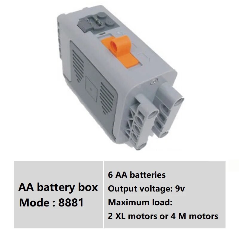 Технический Конструктор MOC С Функцией Power Functions, Перезаряжаемым Модулем AA BATTERY BOX