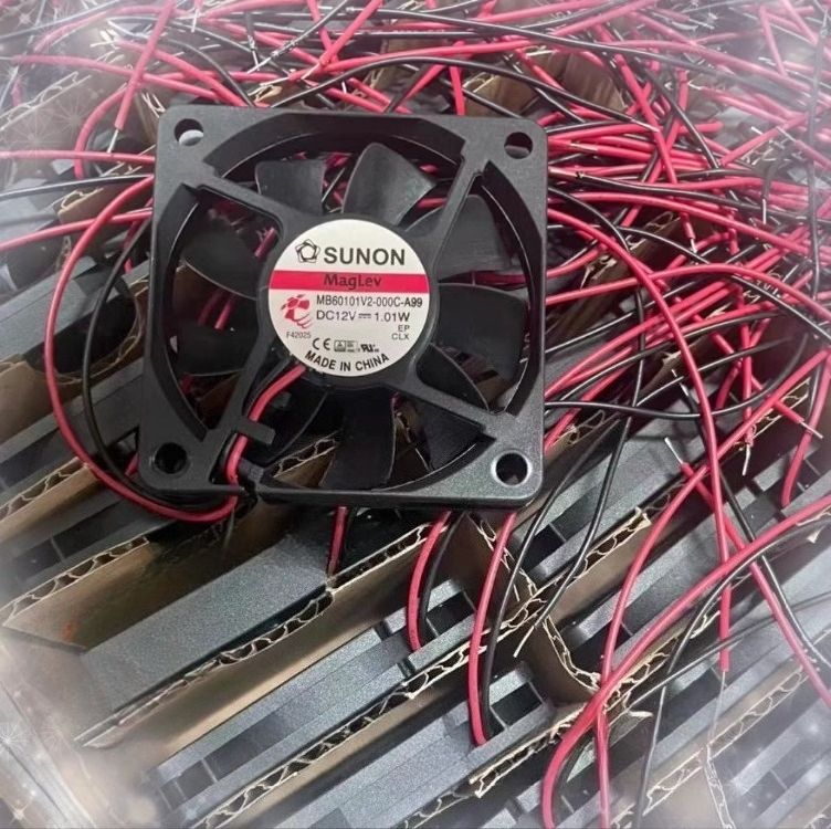 SUNON MB60101V2-000C-A99 DC12V 1.01W 6010 6 см 2 провода вентиляторы -