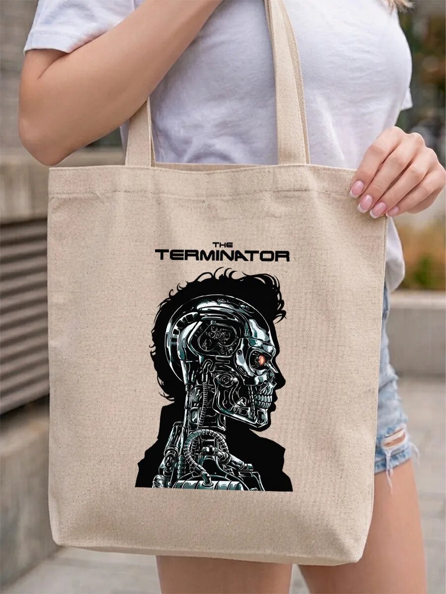 Сумка шоппер PRINTSHOT, фактура рельефная, бежевый