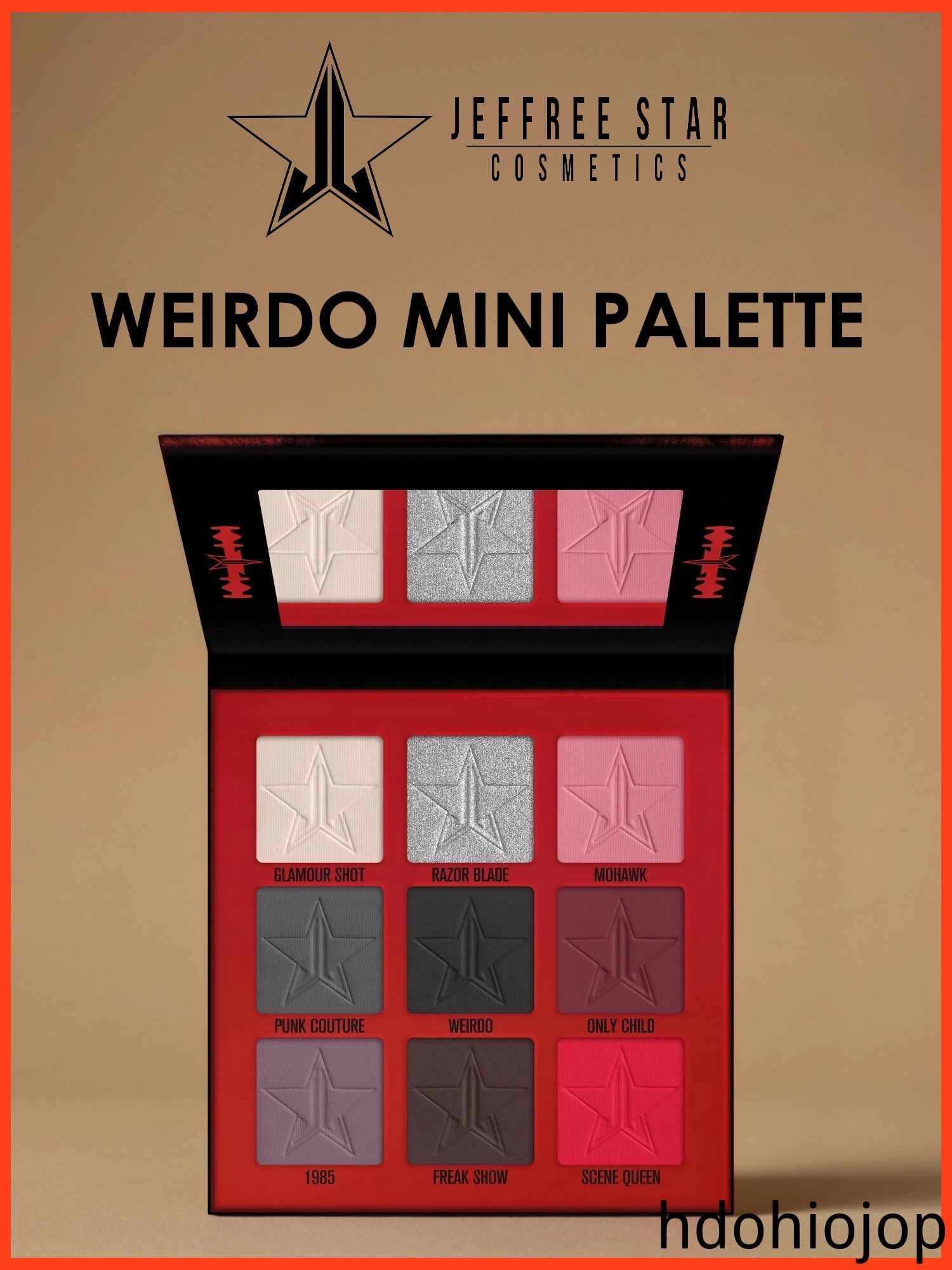 Палетка теней для век Jeffree Star - Weirdo Mini Palette, 9 оттенков, 13.5 гр.