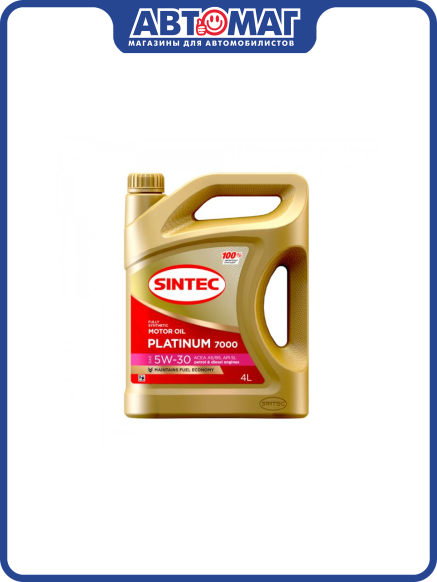 Моторное масло SINTEC Platinum 7000 5W-30 (4л) SINTEC SIN-5W30-A5B5-4L