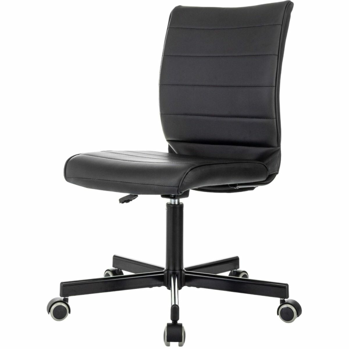 Кресло офисное Easy Chair 303 PU черный эко. кожа крестов. металл черный (2188084)
