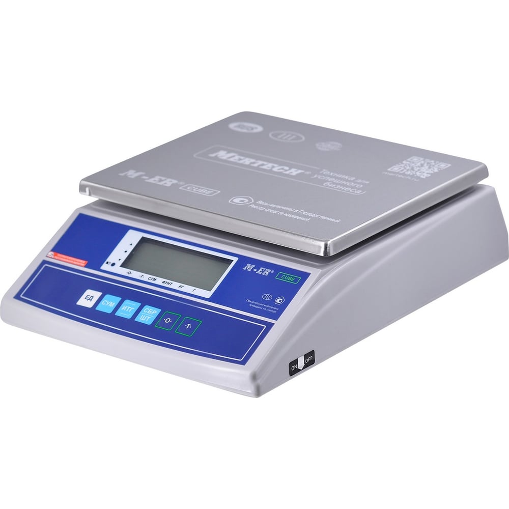 Весы MERTECH MERCURY M-ER 326AF-32.5 LCD двойной дисплей 3742