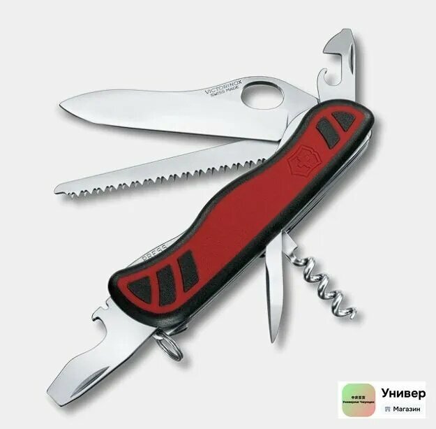 Victorinox Forester 0.8361. MC Швейцарский нож охотника 10 функций 111 мм красный(красный, черный)