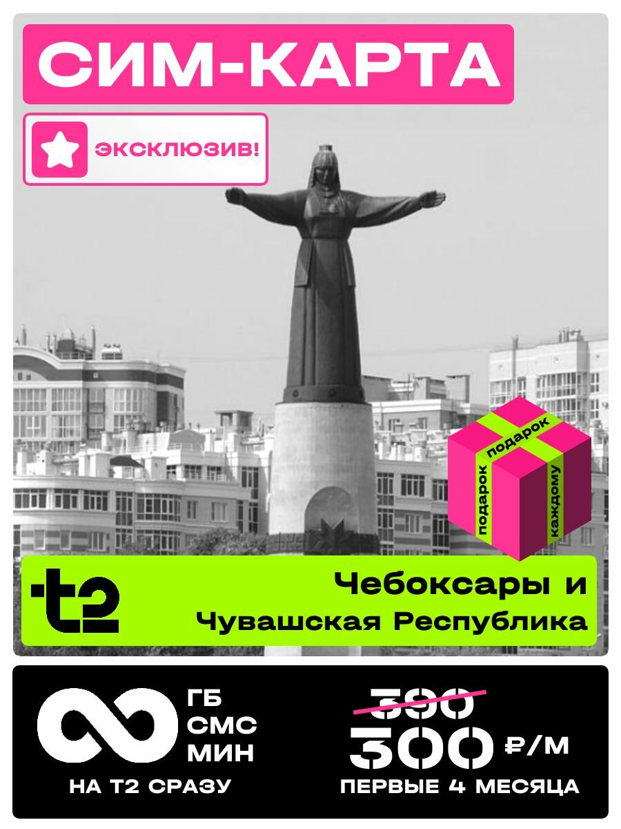 Сим карта теле 2 с безлимитным интернетом и минутами. t2 SIM-карта тариф хватит Чувашская республика. За 300 рублей в месяц.