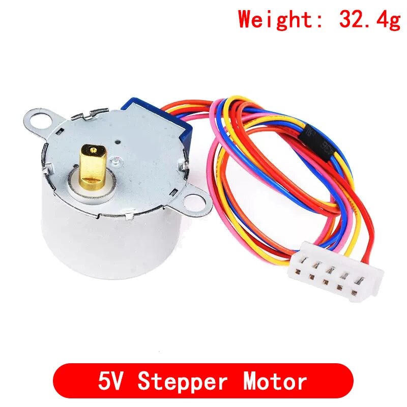 Шаговый двигатель 28BYJ-48 5V, белый