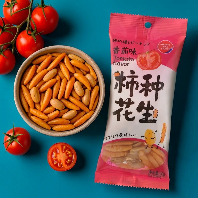 Крекеры рисовые с арахисом "Какинотане" 2 упаковки по 20 г. с неповторимым вкусом для перекуса дома или в дороге