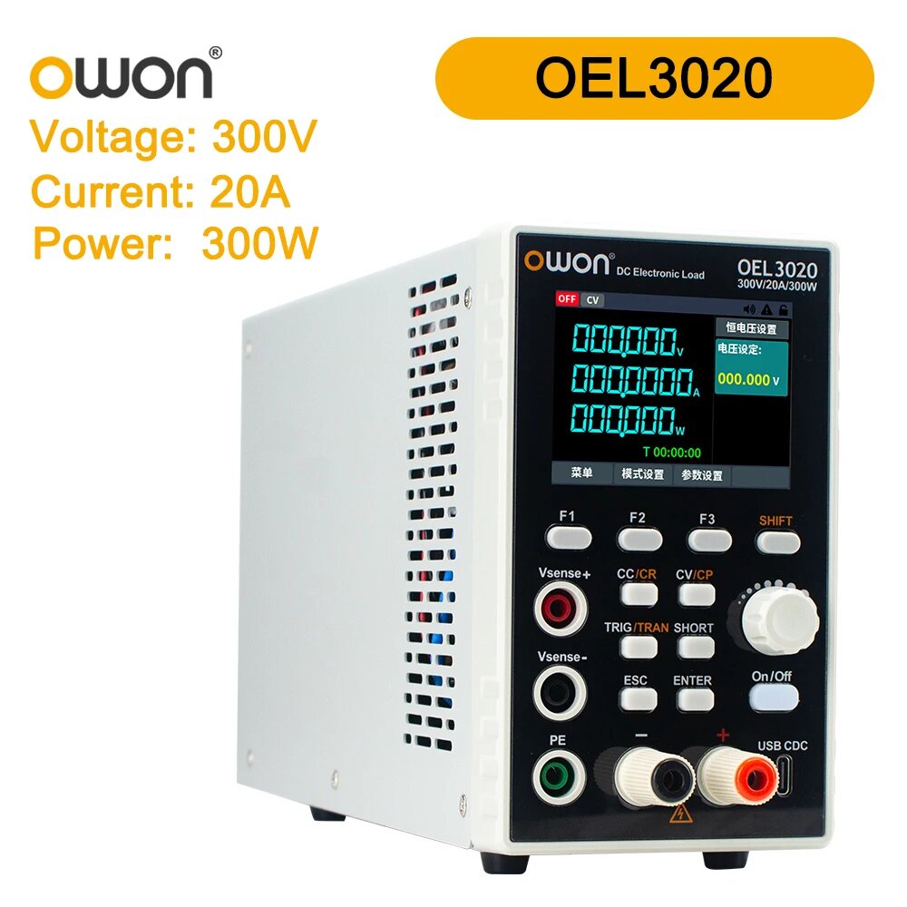 Электронная нагрузка OWON DC OEL1515/OEL3020/3030 150W/300W 150V/300V 15A/20A/30A/OEL1520 программируемая электронная нагрузка