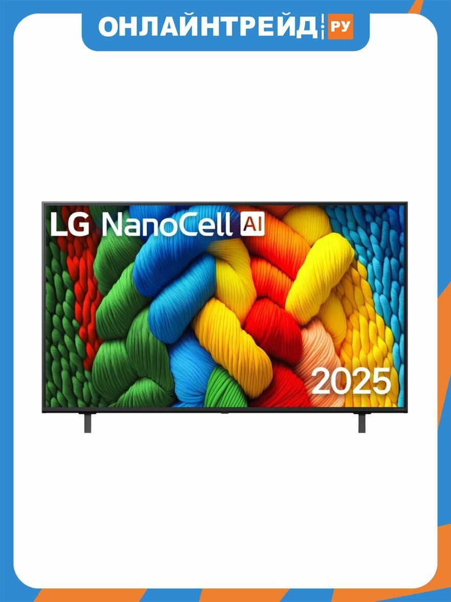 Телевизор LG 55NANO80A6B. ARUG, 4K Ultra HD, черный