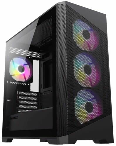 Компьютерный корпус GameMax Destroyer MB (ГС-00007414) черный - Mini Tower, Micro-ATX, USB 3.2 Gen 1 Type-A, USB 2.0 Type-A