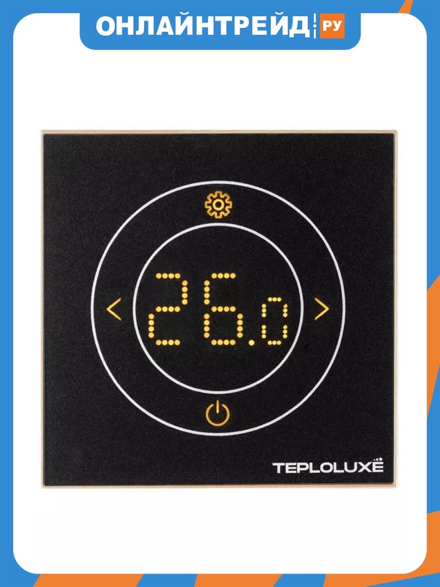 Терморегулятор Теплолюкс электронный Solus Zen Wi-Fi черный/золото