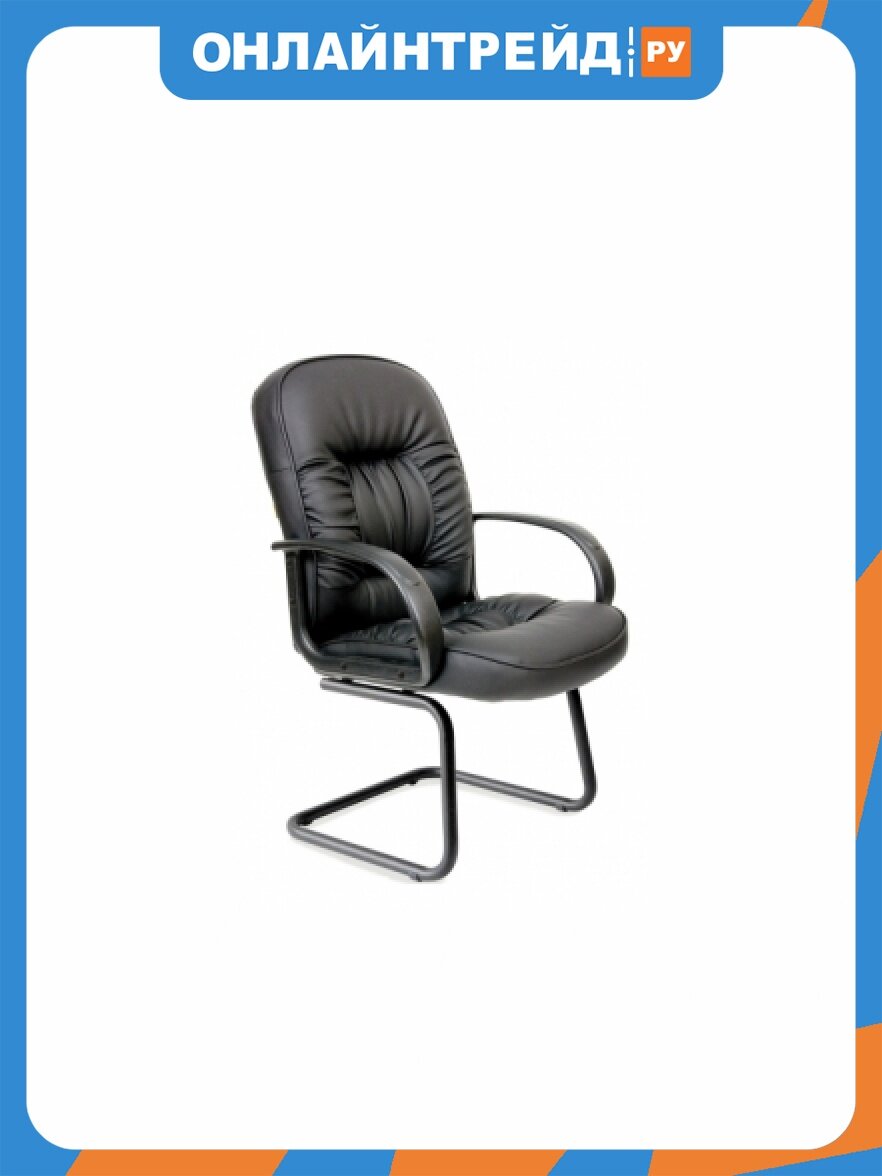 Кресло офисное Chairman 416V ЭКО черный глянец
