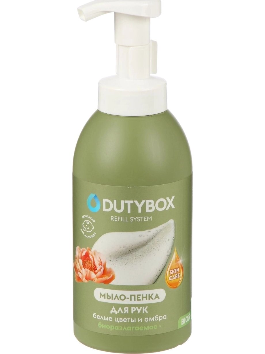 Мыло-пенка для рук Белые цветы и амбра DUTYBOX db-1228 500мл