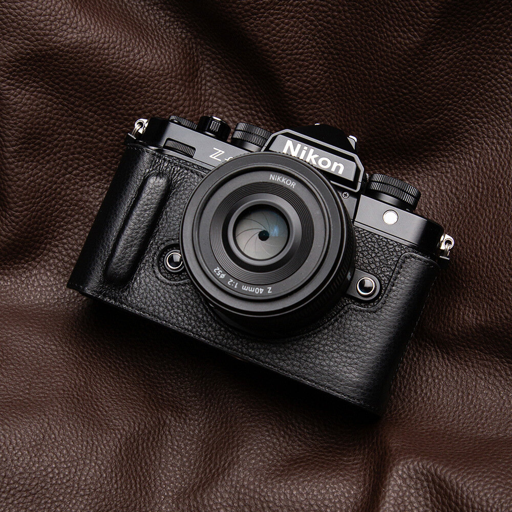 Подходит для кожаного чехла Nikon ZF, защитного покрытия, кожаного защитного корпуса для камеры Nikon ZF.