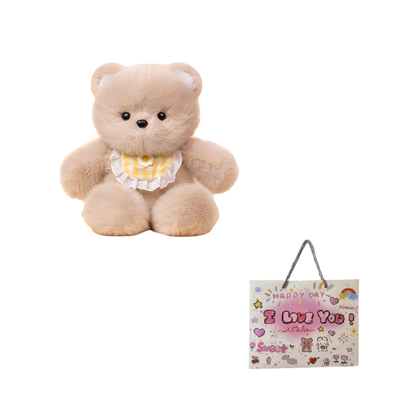 Куклы унисекс HEDIE Бегущий Мишка, 50CM EU, [Back Style]Bear That Can Run+Yellow Bib