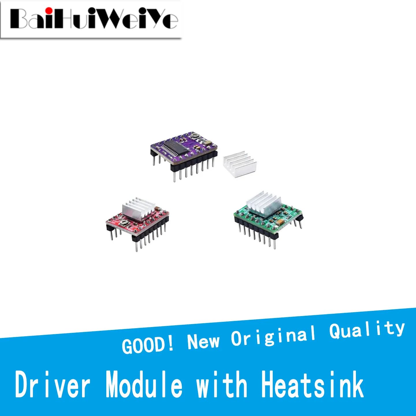 Драйвер шагового двигателя StepStick A4988 DRV8825 BAIHUIWEIYE A4988 Red