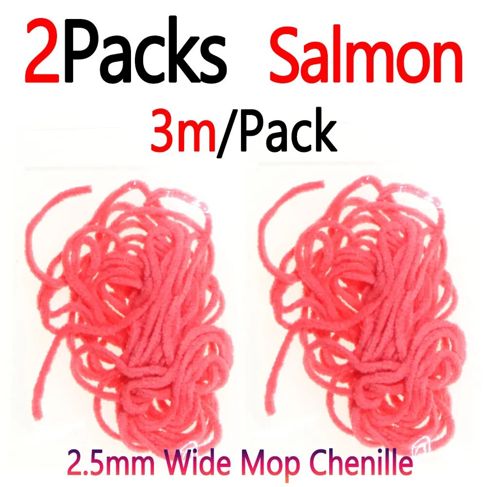 Bimoo Швабра для мух 2 шт, 6 м, синель 2Packs Salmon