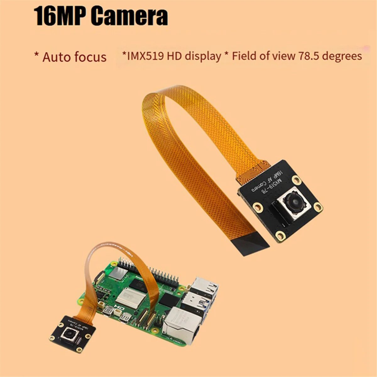 Камера IMX519 16МП для Raspberry Pi5 — фото 1