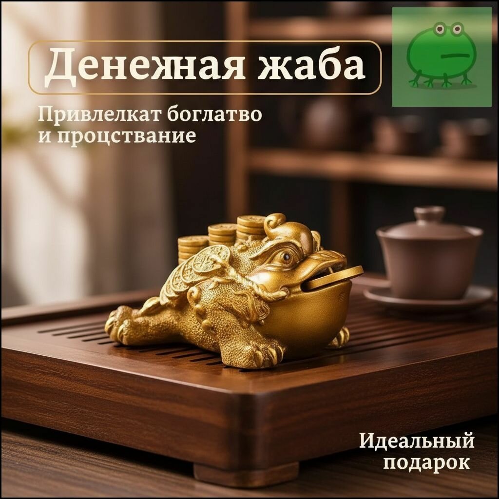 Фигурка для чайной церемонии Обесцвечивание, высота 4 см, длина 9 см