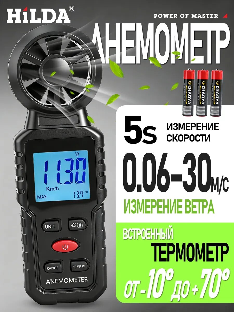 Цифровой анемометр — фото 1