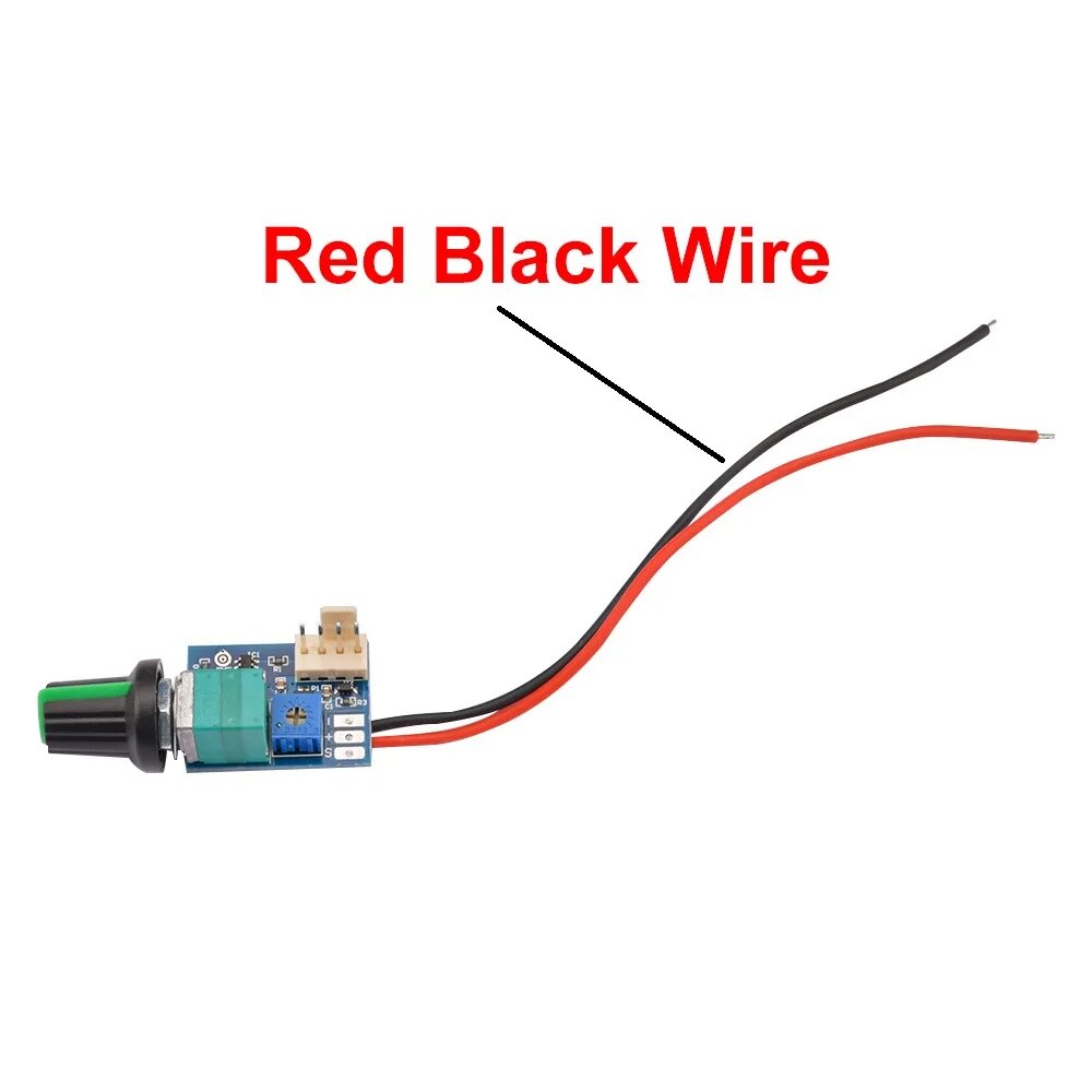 ШИМ-регулятор скорости вентилятора 12В, Red Black Wire