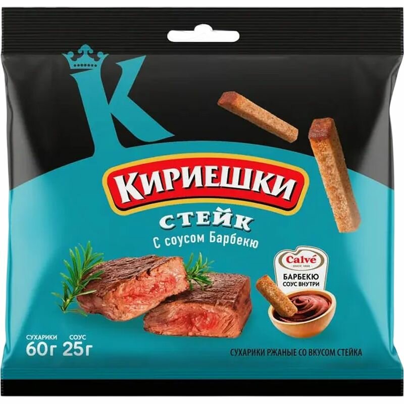 Кириешки Сухарики, стейк с соусом барбекю, 85 г