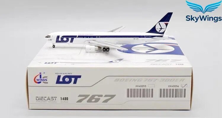 JC Wings Модель самолета Boeing 767-300ER LOT Polish Airlines 1:400 SP-LPC Широкофюзеляжный лайнер