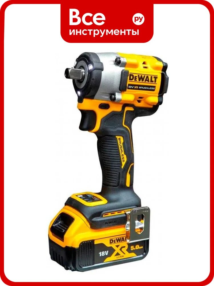 Аккумуляторный гайковерт Dewalt DCF922P2T, 18 В, 610 Нм, 3550 уд/мин, с 2 АКБ 5 Ач и ЗУ, в кейсе TSTAK DCF922P2T-QW