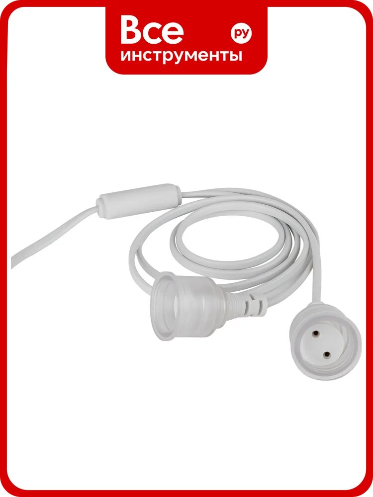 Патрон ЭРА FITOHolder G13 IP65 mini для ламп FITO до 600 мм, 2хG13, с выключателем, вилкой 1.5 м Б0057744