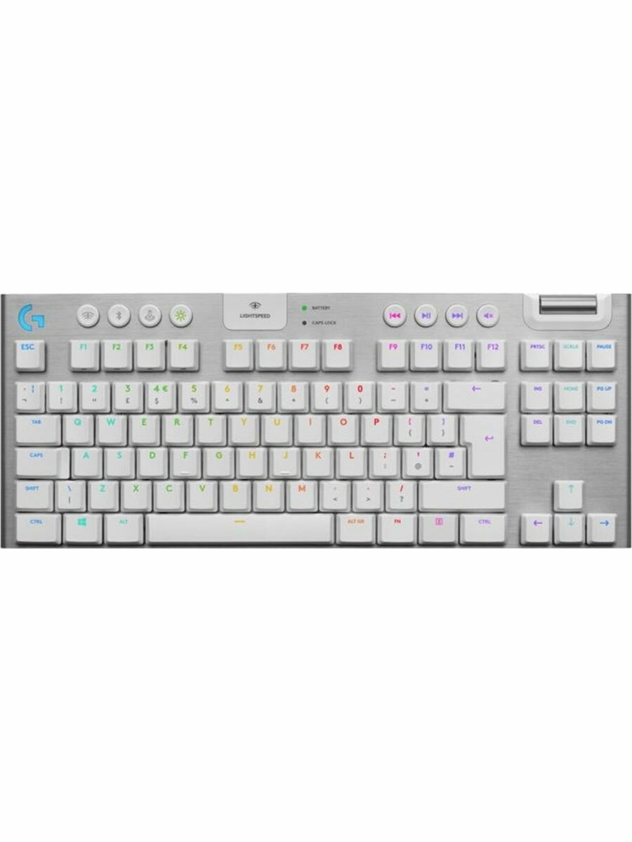 Logitech G G915 TKL Беспроводная механическая игровая клавиатура, русская раскладка, белая