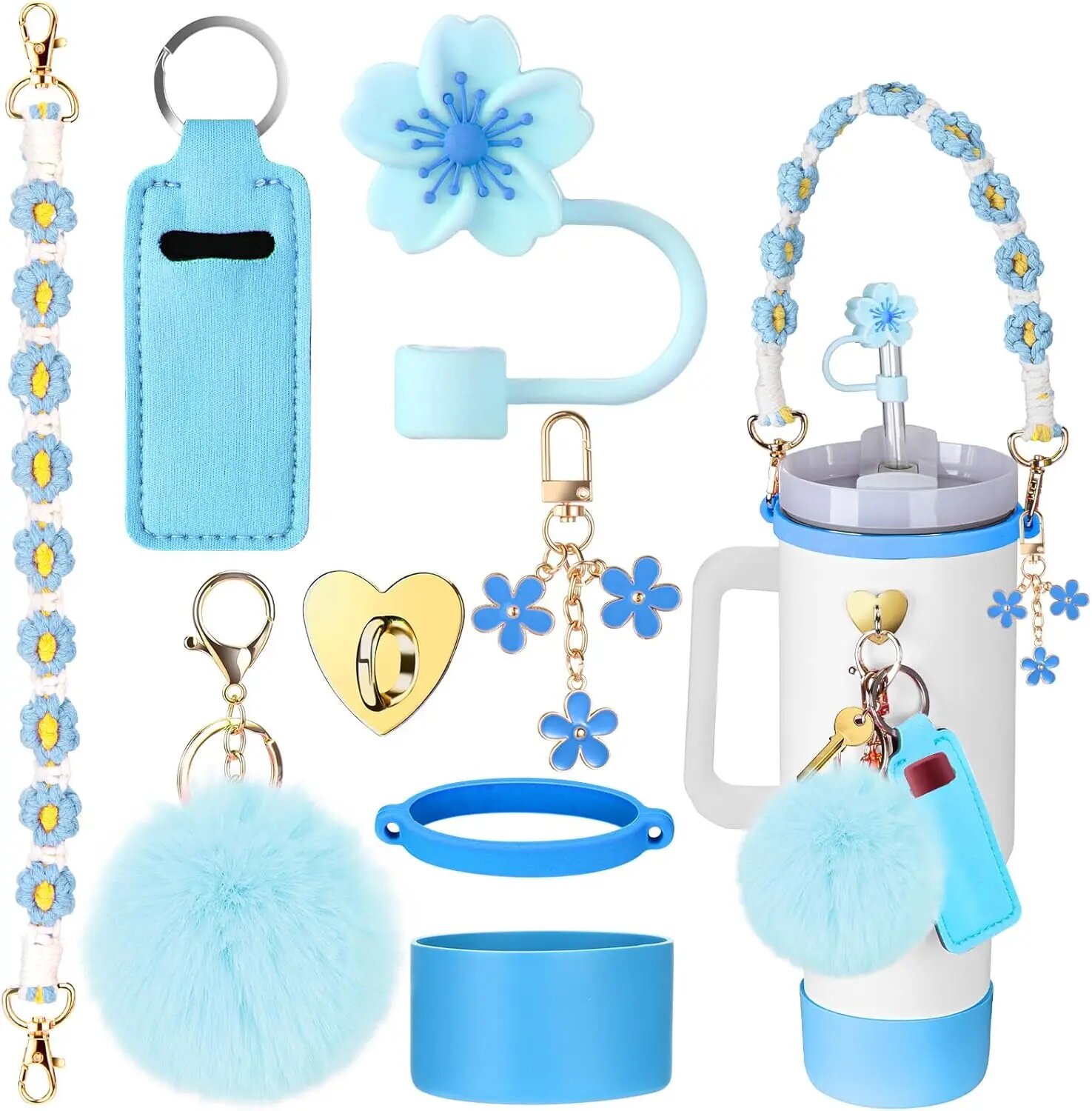 Аксессуары для стаканов Stanley 8 шт. Upors Blue-8pcs