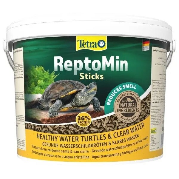 Tetra ReptoMin Sticks 10 л (палочки) корм сухой для черепахи красноухой водной