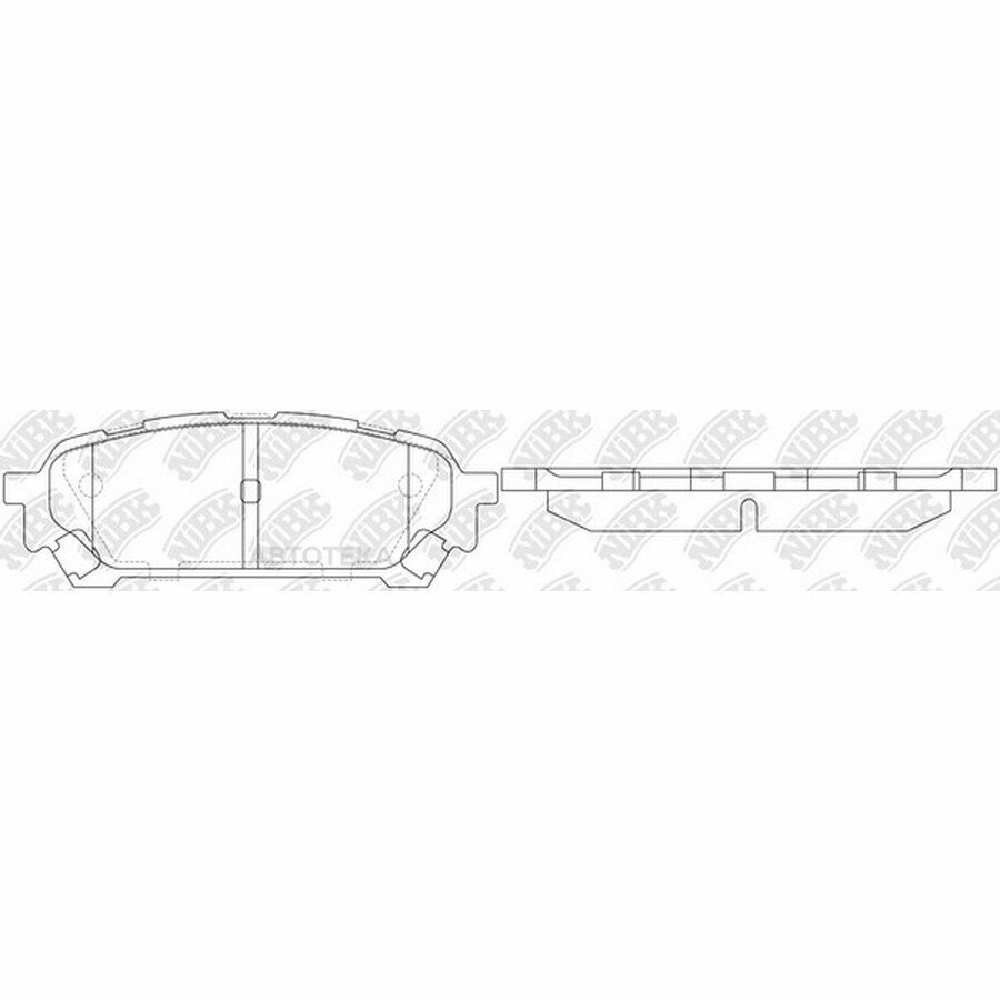 Колодки торм. зад. NIBK PN7801 SUBARU FORESTER (SG_) 2.0 S Turbo AWD (SG5) 177 л. с. 2002 - 2005 FORESTER (SG_) 2.5 AWD (SG9) 211 л. с. 2003 - 2005 FORESTER (SG_) 2.0 X AWD (SG5).