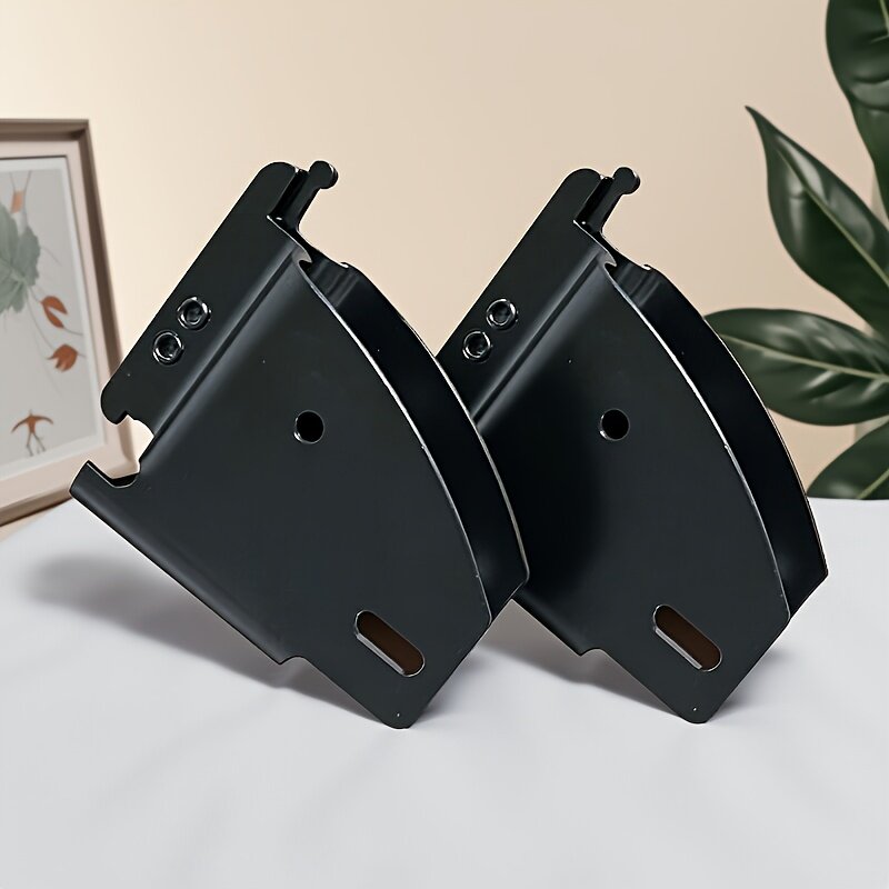 Гнездо для деревянной балки E-Track, усиленное, для трейлеров и грузовиков, подходит для балок 2x4/2x6, универсальный аксессуар для рельсов E-Track, для фургонов RV и грузов, 2 комплекта, цвет черный обсидиан